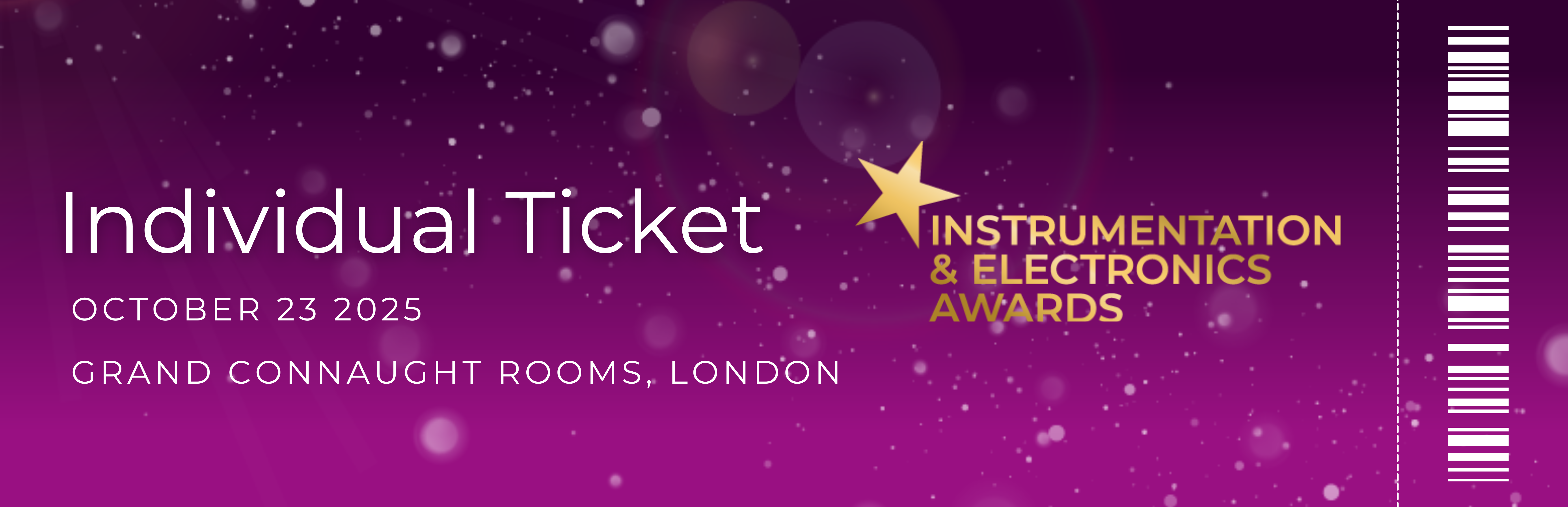 Book Tickets - Instrumentation and Electronics Awards